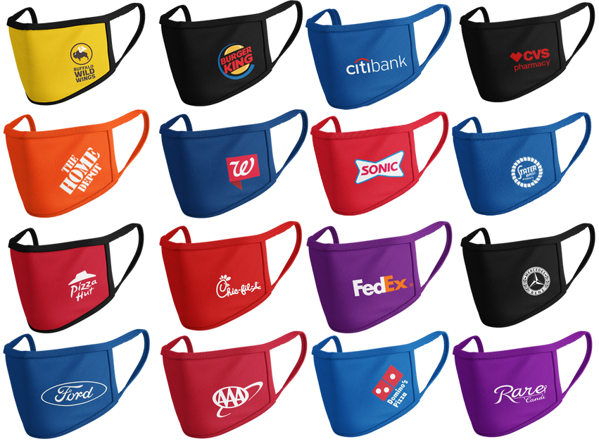 Custom Cotton Face Masks – Your Logo Print